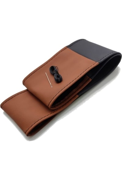 Gürler Dikmeli Deri Direksiyon Kılıfı Iki Renkli Kahve Siyah Soft Esnek Kokusuz Standart 38cm Gürler Dikmeli Deri Direksiyon Kılıfı Iki Renkli Kahve Siyah Soft Esnek Kokusuz Standart 38cm