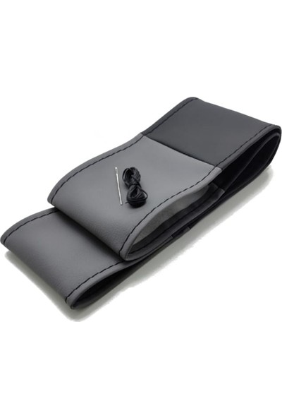 Gürler Dikmeli Direksiyon Kılıfı Iki Renkli Gri Siyah Soft Esnek Kokusuz Standart 38cm Gürler Dikmeli Direksiyon Kılıfı Iki Renkli Gri Siyah Soft Esnek Kokusuz Standart 38cm