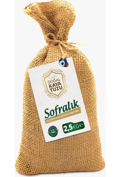 Çankırı Doğal Kaya Tuzu Öğütülmüş Kristal Kaya Tuzu Sofralık 2,5 kg