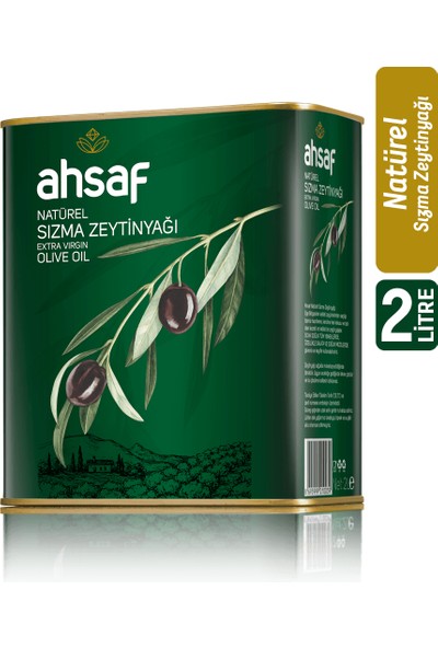Ahsaf Natürel Sızma Zeytinyağı 2 Lt