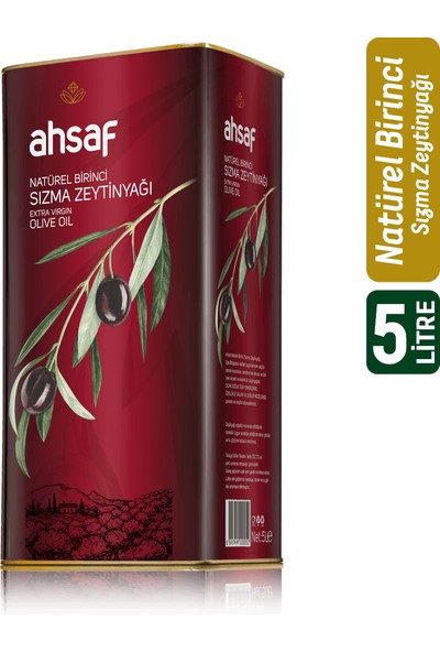 Ahsaf Natürel Birinci Zeytinyağı 5 Lt
