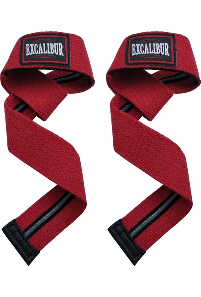 Excalibur Lifting Straps Ağırlık Kayışı Çift - Kırmızı