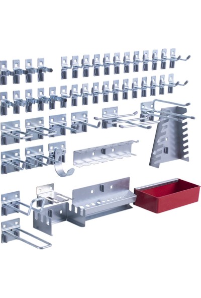 Star Starçelik Alet Asma Kancası-Aparatı-Askı Seti 50 Parçalı Star Starçelik Alet Asma Kancası-Aparatı-Askı Seti 50 Parçalı