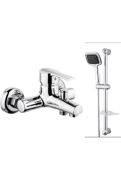 Sardıcı Banyo Bataryası ve Pizza Sürgülü Duş Seti 150 cm Uzunluğunda Banyo Bataryası