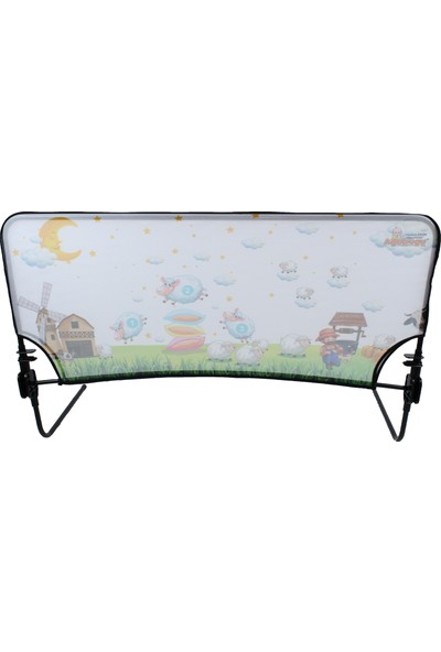 Agubugu Baby - Koyunları Say ve Uyu Desenli Katlanabilir Yatak Bariyeri 120CM