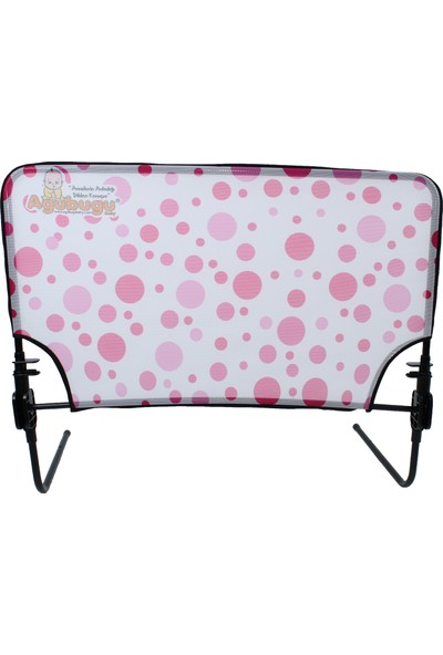 Agubugu Baby - Pembe Puantiye Desenli Yatak Bariyeri 90CM Agubugu Baby - Pembe Puantiye Desenli Yatak Bariyeri 90CM