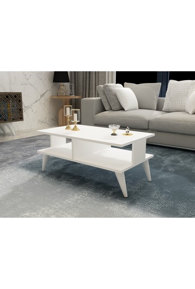 Cantek Prag Orta Sehpa Beyaz-Beyaz