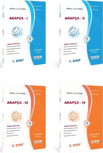 Egem Yayınları AÖF İlahiyat Arapçalar 1 ve 2. Sınıf 1-2-3-4 Dönem Güz-Bahar 12 Egem Yayınları AÖF İlahiyat Arapçalar 1 ve 2. Sınıf 1-2-3-4 Dönem Güz-Bahar 12