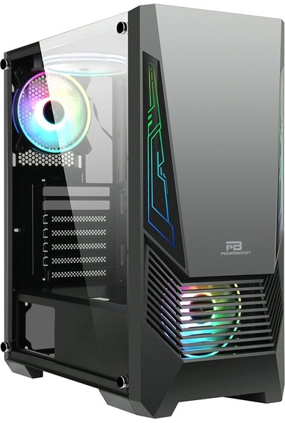 Power Boost VK-G2051S USB 3.0 ATX, ARGB Fan & Stirp Siyah Gaming Kasa (PSU Yok) (JBST-VKG2051S) Power Boost VK-G2051S USB 3.0 ATX, ARGB Fan & Stirp Siyah Gaming Kasa (PSU Yok) (JBST-VKG2051S)
