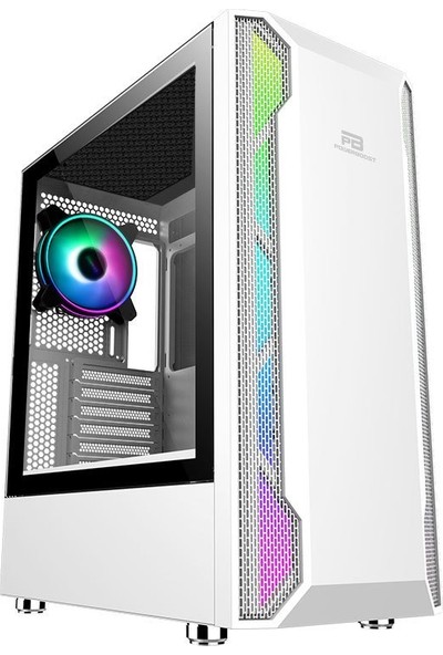 Power Boost VK-G3701W USB 3.0 ATX, ARGB Fan, Mesh+Stirp Beyaz Kasa (PSU yok) (JBST-VKG3701W) Power Boost VK-G3701W USB 3.0 ATX, ARGB Fan, Mesh+Stirp Beyaz Kasa (PSU yok) (JBST-VKG3701W)