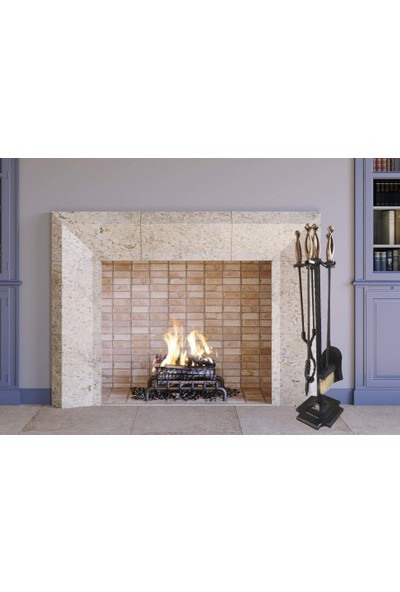 İdeal Tasarım Kum Saati Figürlü Şömine Maşa Takımı ve Şömine Aksesuarı