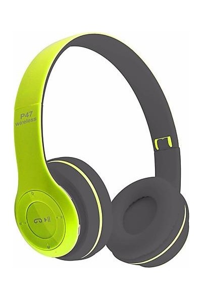 P47 Yeşil Renk Wireless Kulaklık