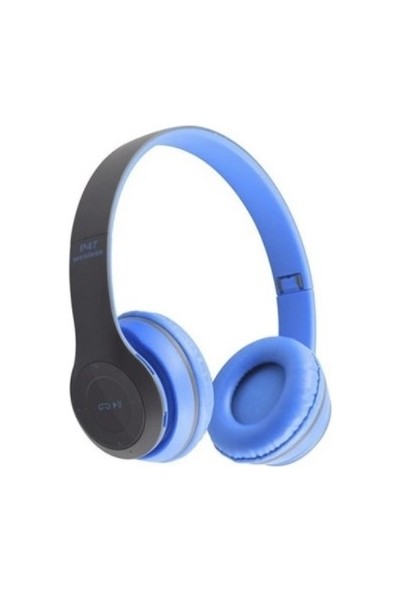 P47 Mavi Renk Wireless Kulaklık