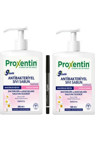 Proxentin Sıvı Sabun Papatya 9 Özellik Antibakteriyel %99.9 500 ml x 2 Adet Proxentin Sıvı Sabun Papatya 9 Özellik Antibakteriyel %99.9 500 ml x 2 Adet