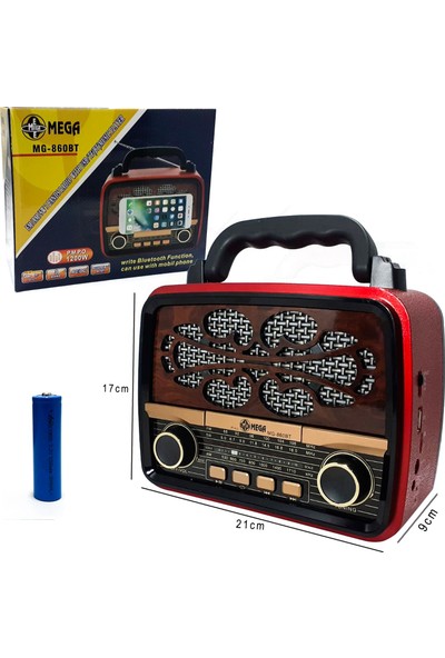Mega MG-860BT Nostaljik Radyo