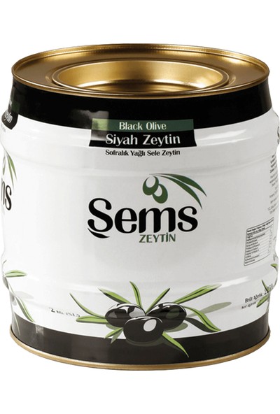 Şems Yağlı Sele Siyah Zeytin 2 kg (231-260) Şems Yağlı Sele Siyah Zeytin 2 kg (231-260)