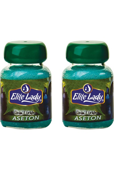 Elit Lady 2 Adet Üzüm Kokulu Süngerli Aseton 75 ml Oje Çıkarıcı