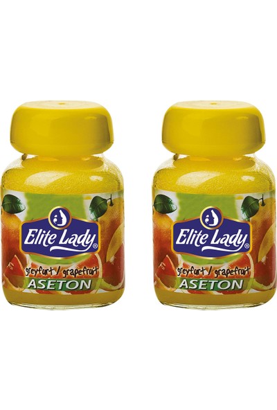 Elit Lady 2 Adet Greyfurt Kokulu Süngerli Aseton 75 ml Oje Çıkarıcı