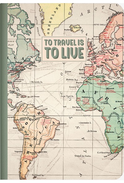 Legami̇ A6 Çizgili Defter Harita