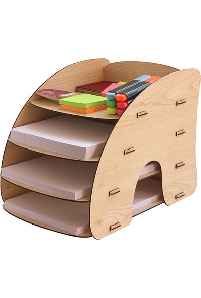 A4 Evrak Rafı Masaüstü Organizer Dosya Düzenleyici Ahşap Organizer-5 A4 Evrak Rafı Masaüstü Organizer Dosya Düzenleyici Ahşap Organizer-5