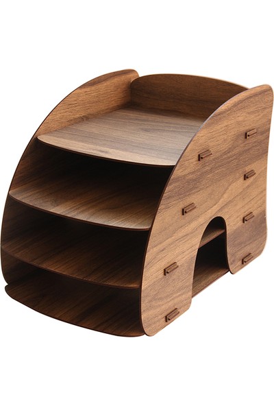 A4 Evrak Rafı Masaüstü Organizer Dosya Düzenleyici Ahşap Organizer-5 A4 Evrak Rafı Masaüstü Organizer Dosya Düzenleyici Ahşap Organizer-5