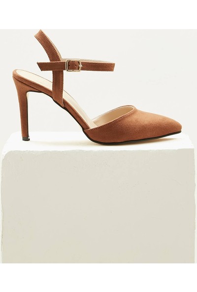 Mio Gusto Lucia Taba Bilek Bantlı Topuklu Ayakkabı Mio Gusto Lucia Taba Bilek Bantlı Topuklu Ayakkabı
