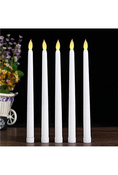 Seninmio Dekoratif LED Şamdan Mum 27 cm Pilli LED Seninmio Dekoratif LED Şamdan Mum 27 cm Pilli LED