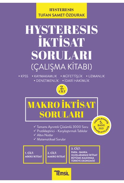 Hysteresis İktisat Soruları Cilt 2 Makro İktisat - Tufan Samet Özdurak Hysteresis İktisat Soruları Cilt 2 Makro İktisat - Tufan Samet Özdurak
