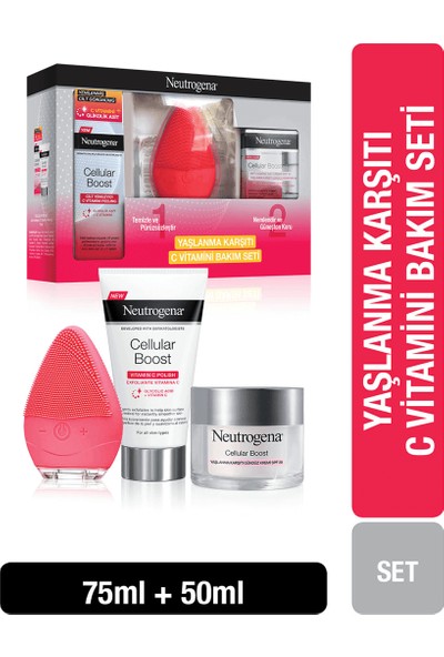 Neutrogena Cellular Boost Peeling ve Krem Cilt Bakım Seti