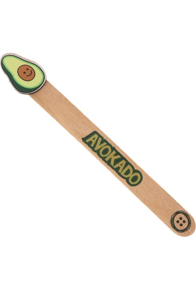 Attach Avokado Tasarım Ahşap Kitap Ayracı
