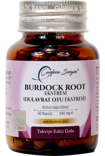 Canfeza Sezgin Burdock Root (Dulavrat Otu) Ekstresi