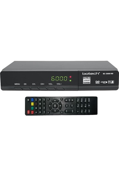 Botech Bs 5000 Hd Kasalı Uydu Alıcısı Scart Girişli 111018 Botech Bs 5000 Hd Kasalı Uydu Alıcısı Scart Girişli 111018