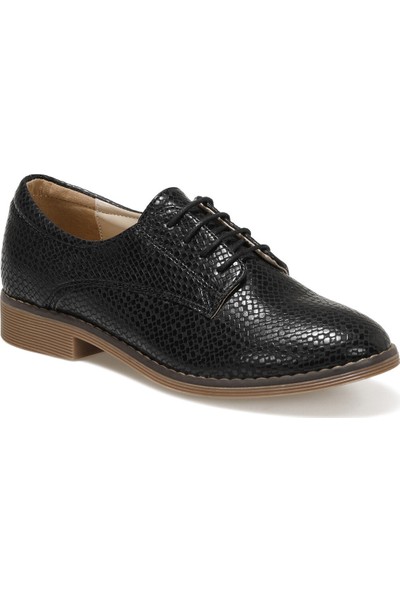 Polaris 317045HZ 1fx Siyah Kadın Oxford Ayakkabı