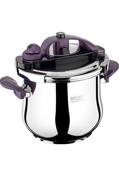 Bonera Çelik Petra Matic Pressure Cooker 6 Lt Otomatik Kapaklı Düdüklü Tencere Bonera Çelik Petra Matic Pressure Cooker 6 Lt Otomatik Kapaklı Düdüklü Tencere