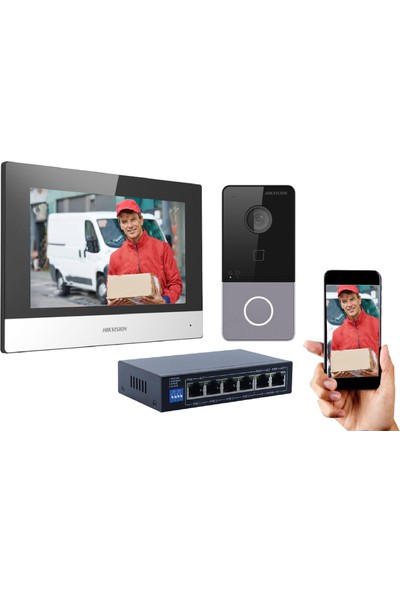 Hikvision Villa Tipi Ip Görüntülü Diafon Kapı Telefon Seti Hikvision Villa Tipi Ip Görüntülü Diafon Kapı Telefon Seti