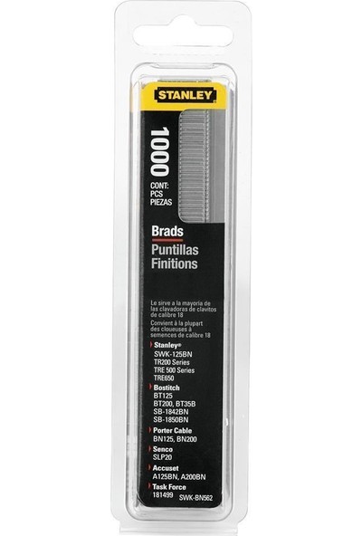 Stanley ST1SWKBN0625T Zımba Çivisi 15 mm 1000 Adet