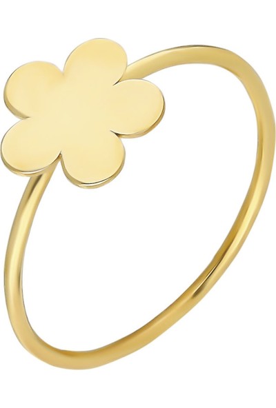 Glorria Altın Çiçek Yüzük