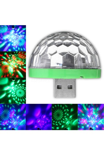 Boğaziçi Disko Topu Sese Duyarlı USB Çıkışlı Rgb