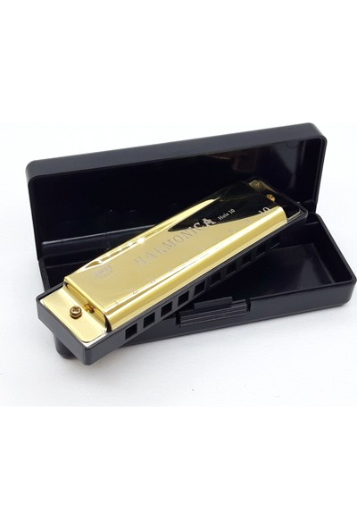 Harmonica Trendyıldızı 10 Hole Gold Mızıka