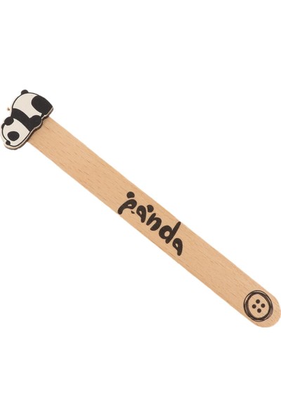 Attach Panda Tasarım Ahşap Kitap Ayracı Attach Panda Tasarım Ahşap Kitap Ayracı