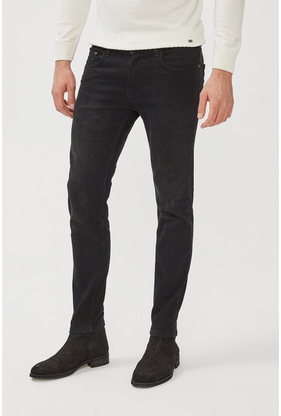 Avva Erkek Siyah Skinny Fit Jean Pantolon E003513