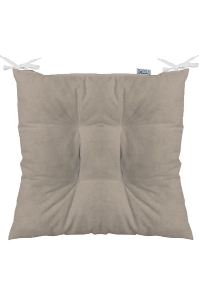 Tezkotekstil Pofidik Kare Sandalye Minderi 40 x 40 cm Bej