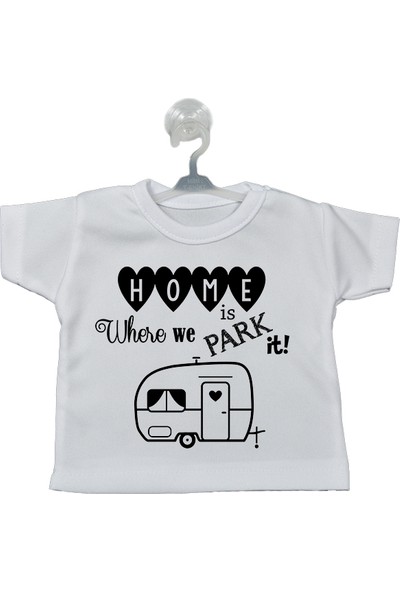 Biresimden Çekme Karavan Temalı Vantuzlu Araba Mini Tişört Biresimden Çekme Karavan Temalı Vantuzlu Araba Mini Tişört