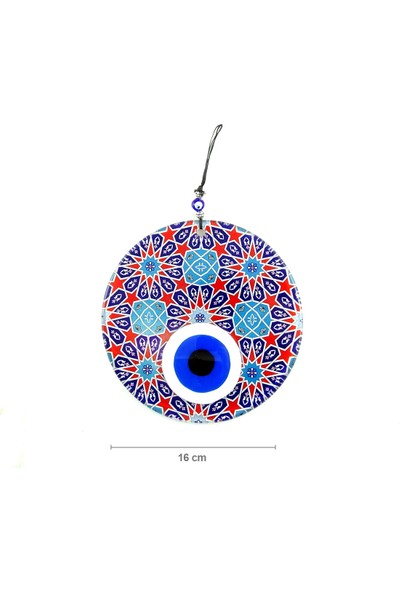 Soa Gift 16X16CM Yıldız Çini Desenli Cam Füzyon Nazarlık Soa Gift 16X16CM Yıldız Çini Desenli Cam Füzyon Nazarlık