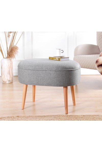 Lorence Home Timoon Puf Gri Lorence Home Timoon Puf Gri