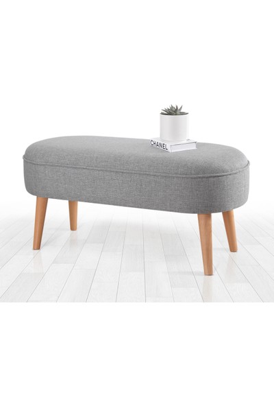 Lorence Home Lednok Bench Puf Gri Lorence Home Lednok Bench Puf Gri