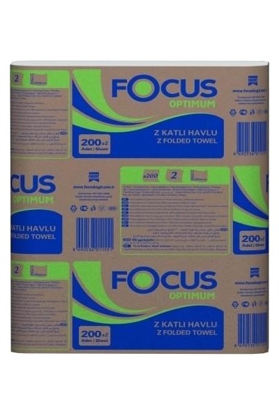 Focus Optimum Z Katlı Dispenser Havlu 200 Yaprak x 12 Paket Focus Optimum Z Katlı Dispenser Havlu 200 Yaprak x 12 Paket