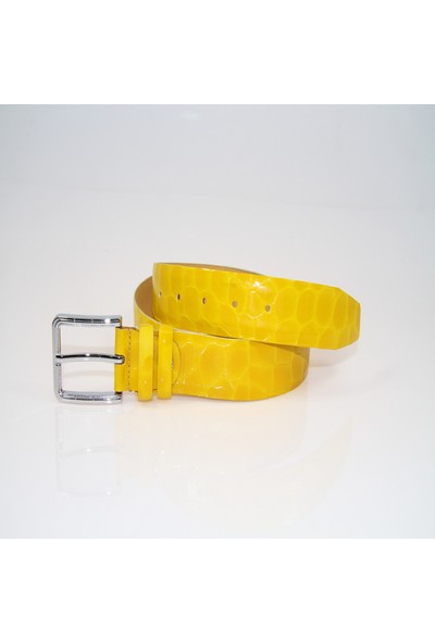 Ysk Derimine Deri 3,5 cm Bayan Parlak Kemer Ysk Derimine Deri 3,5 cm Bayan Parlak Kemer