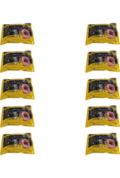 Maestro Massimo Ciambella Çilek Kremalı Donat 50 gr 10'lu