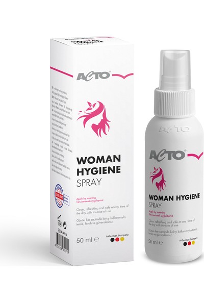 Acto Woman Hygiene Spray 50 ml Kadın Dış Genital Bölge Temizleme Spreyi